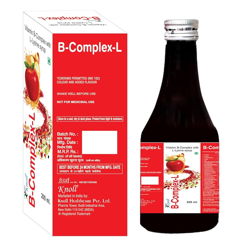 Top Vitamin B Complex Syrup for Adults - Novalab Lifecare